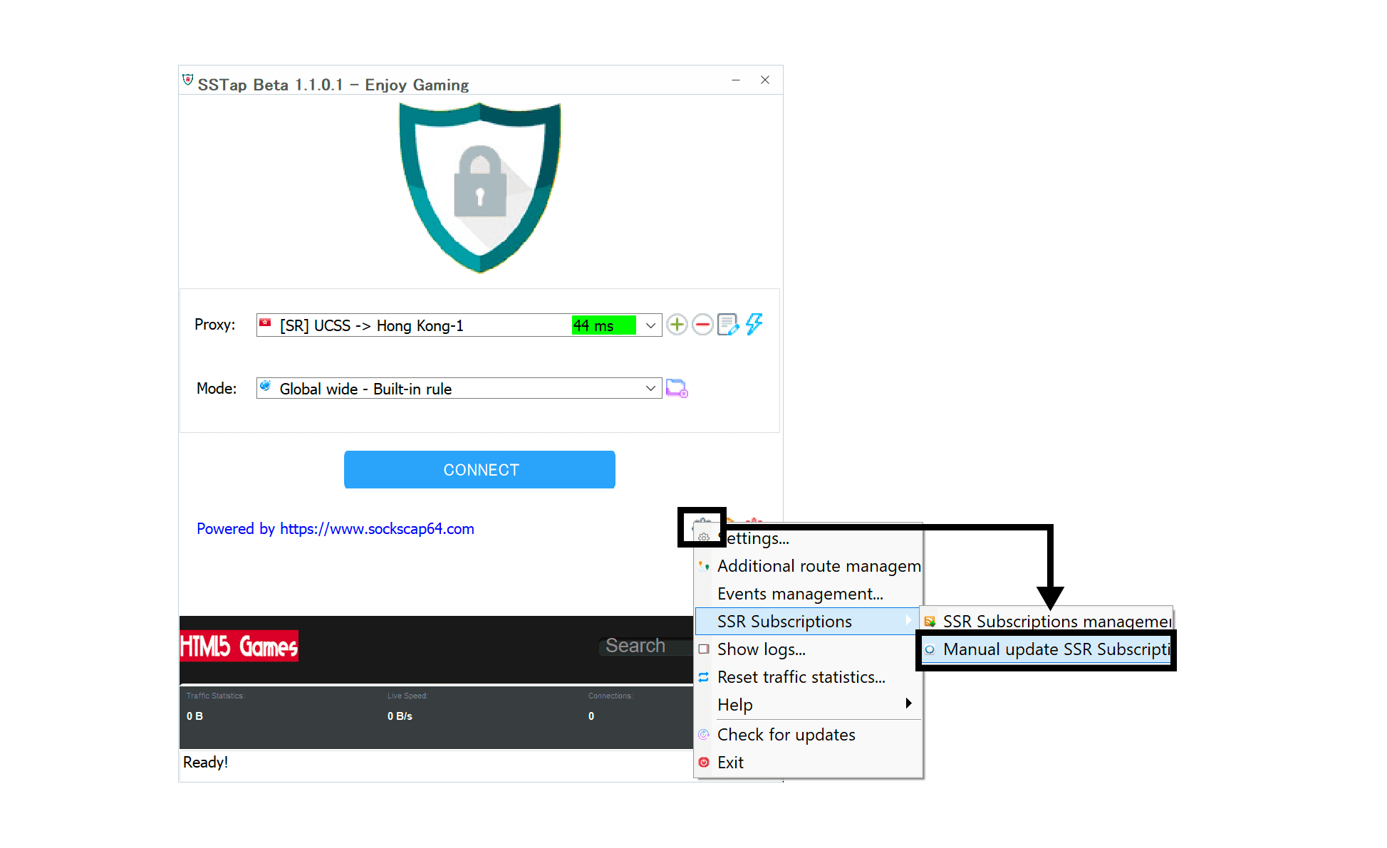 คู่มือการตั้งค่า SSTap - UCSS